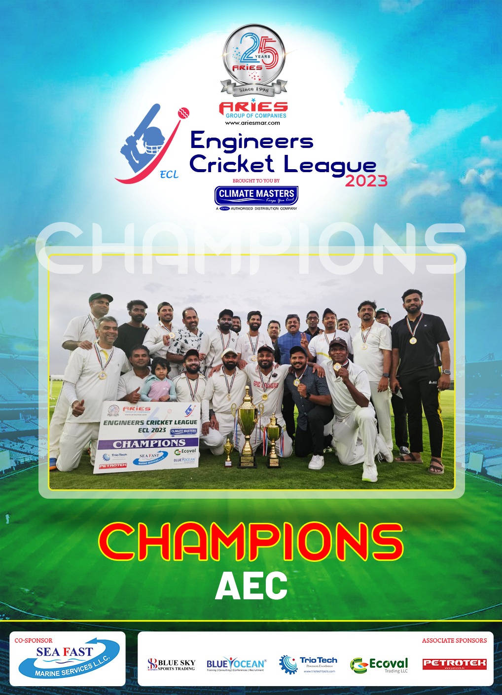 AEC in final of Aries Marine Nizar Ali Memorial Engineers Cricket ...